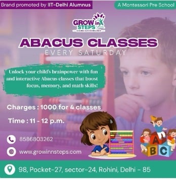 Grow Inn Steps - Abacus Classes in Rohini